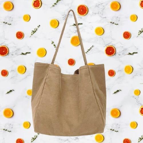 Jual NUDIE BAG TOTEBAG KANVAS BESAR POLOS BAHAN SUEDING TEBAL LEMBUT ...