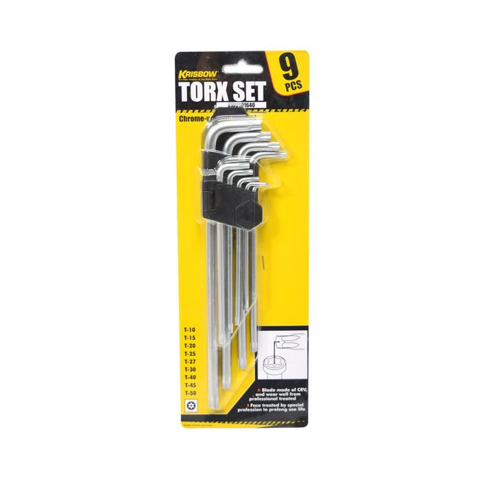 Jual TORX WRENCH SET L T10-T50 9PC LPTWS1 KRISBOW KW0101640 - Jakarta ...