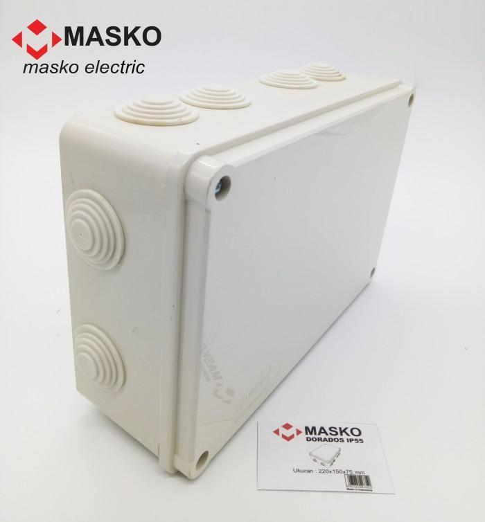 Jual MASKO JUNCTION BOX DURADOS 220X150X75 mm PANEL LISTRIK IP55 12 ...