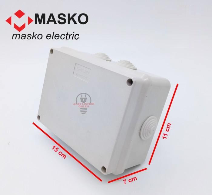 Jual MASKO JUNCTION BOX DURADOS 110X150X70 mm IP55 BOX PANEL ABS 6 ...