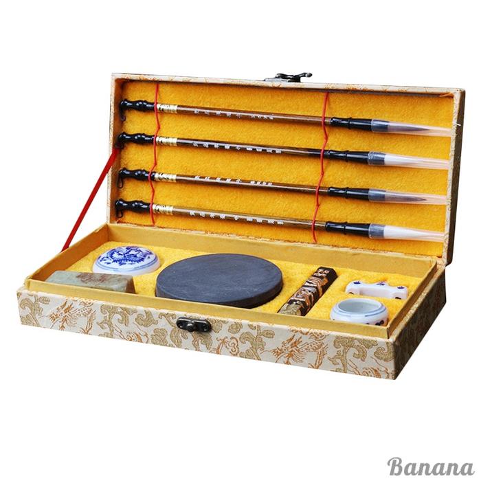 Jual Set Kuas Tinta Stik Batu Latihan Menulis Kaligrafi Cina ...