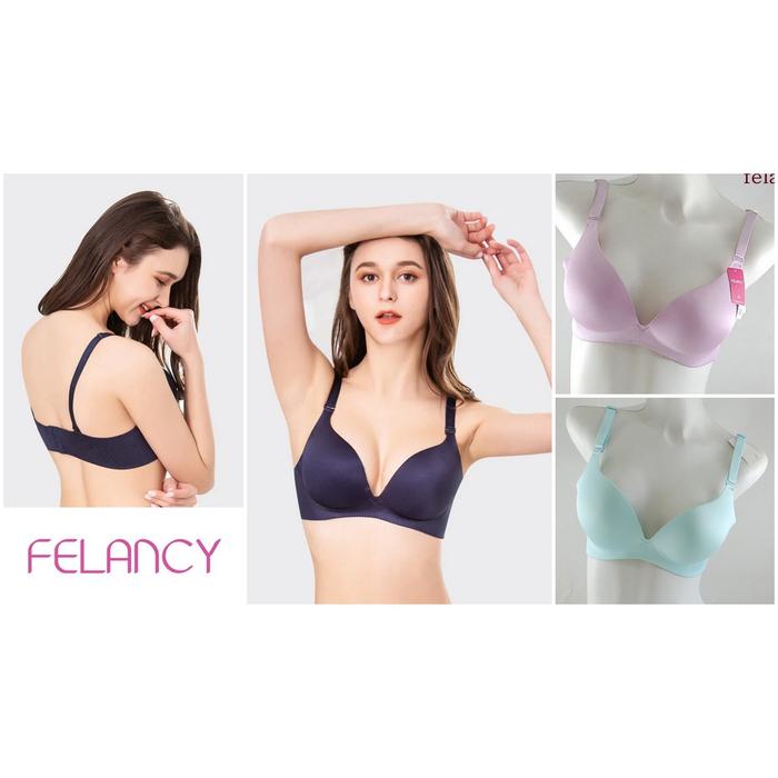 Jual Bra Wanita Tanpa Kawat FELANCY Busa Tebal Push Up Motif Polos Pakaian - Kota Depok ...