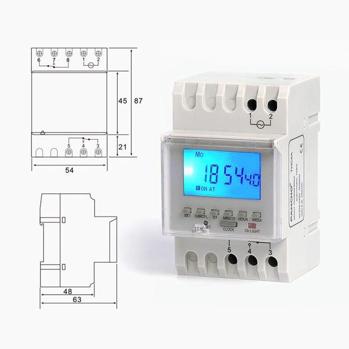 Jual Time Relay / Timer relay digital / KG10D1Z 220V CHINT - Kota ...