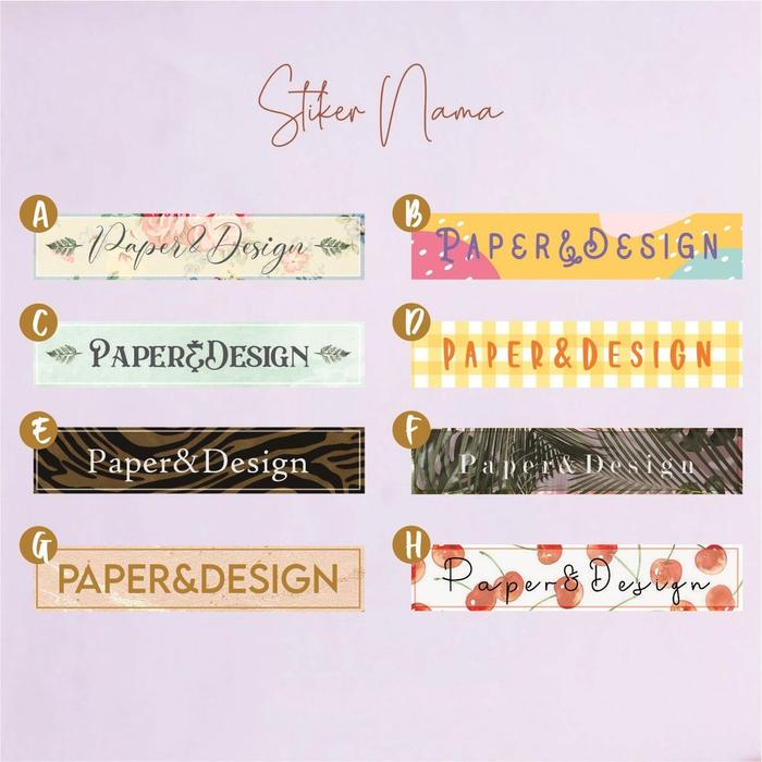 Jual Sticker Label Nama | Sticker Label Barang | Kertas Nama Usaha ...