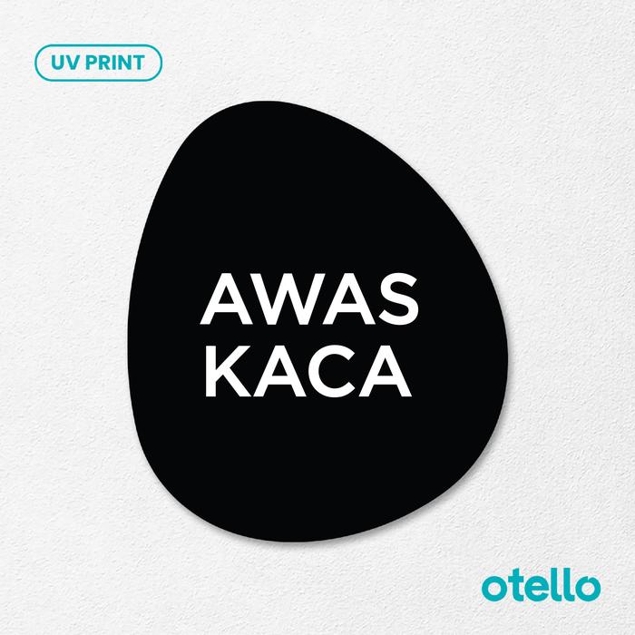 Jual Awas Kaca Sign Board Akrilik Tempel Signage Dinding Stiker Papan ...
