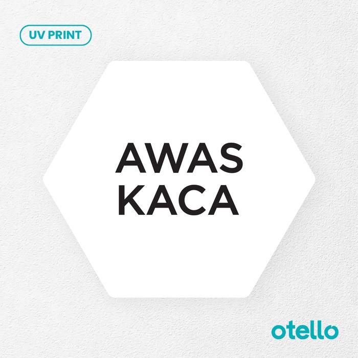 Jual Awas Kaca Sign Board Akrilik Tempel Signage Dinding Stiker Papan ...