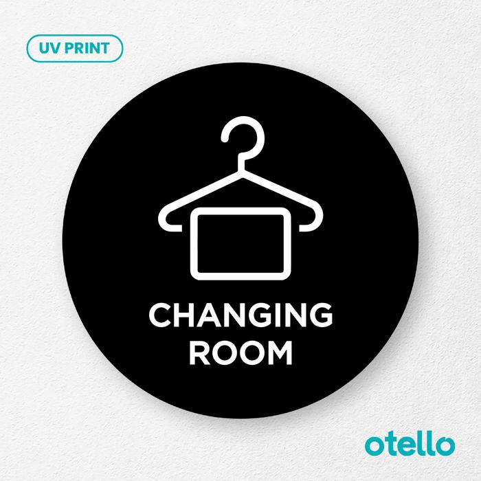 Jual Changing Room Sign Board Akrilik Tempel Signage Dinding Papan ...