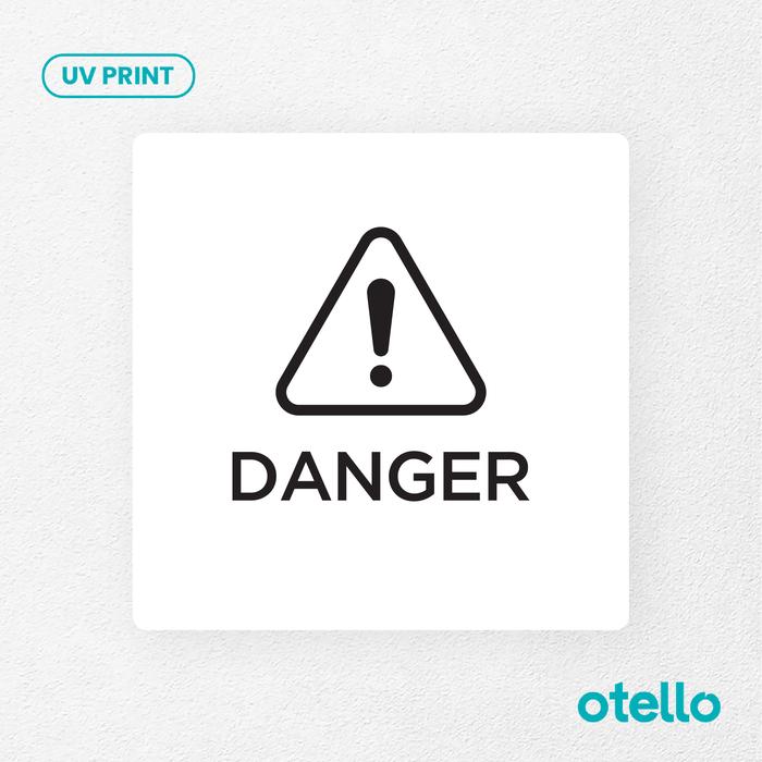 Jual Danger Sign Board Akrilik Tempel Signage Dinding Papan Label ...
