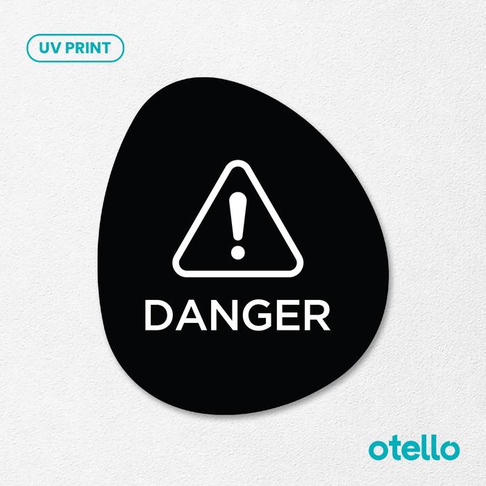 Jual Danger Sign Board Akrilik Tempel Signage Dinding Papan Label ...