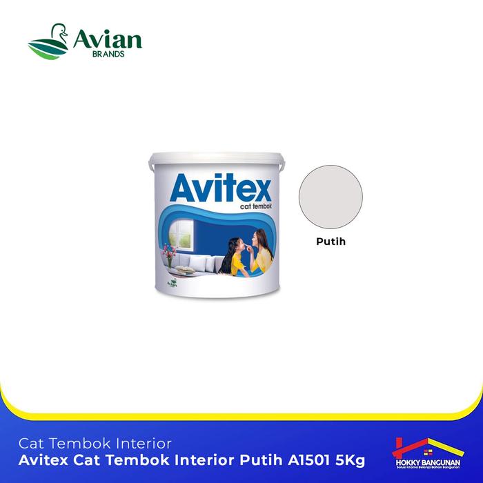 Jual Avitex Cat Tembok Interior Putih A1501 5Kg - Kota Surabaya - HOKKY ...