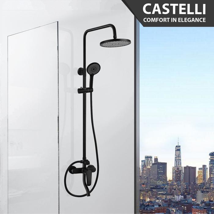 Promo CASTELLI 1186579 Shower Panas Dingin RAIN SHOWER MIXER Black ...
