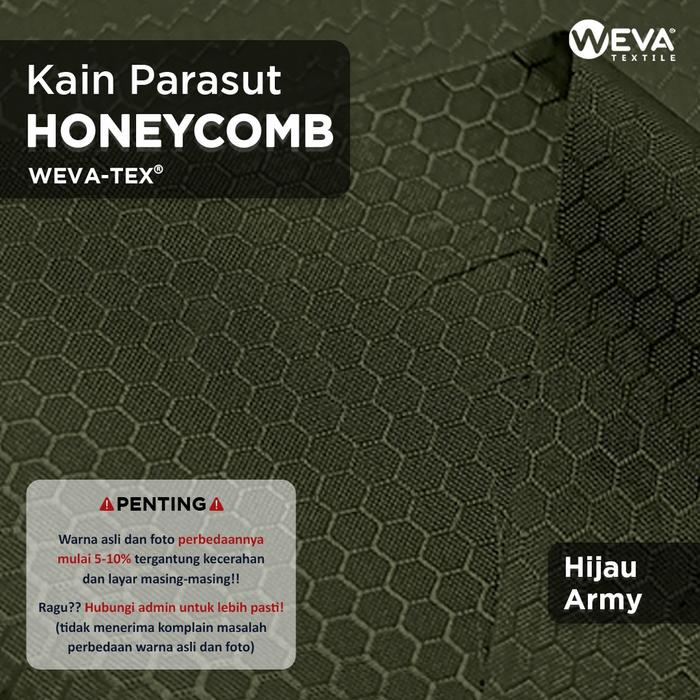 Jual Bahan Kain Parasut Honeycomb Kain Jaket Waterproof Terbaik - Hijau ...