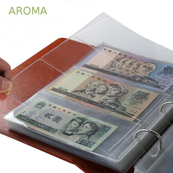 Jual PVC Album leaflet Leaf Sheet Currency Banknote Collecting Paper ...