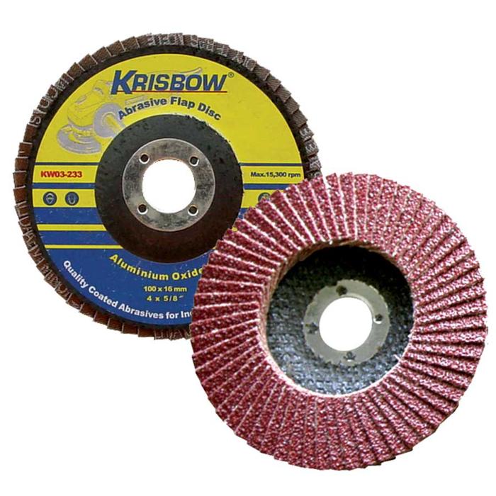 Jual FLAP DISC ALUM. OXIDE 4INCH # 80 IRADA42 KRISBOW KW0300233 ...