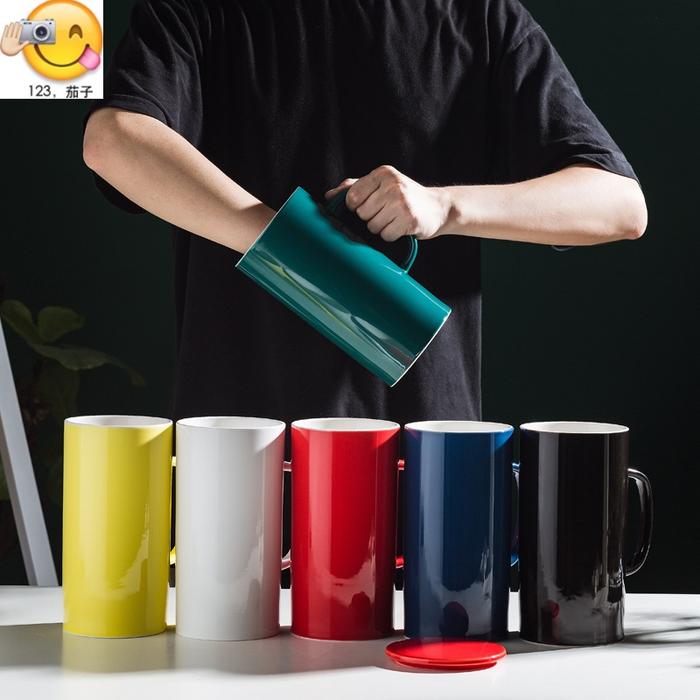 Jual Mug kapasitas besar sederhana 1000ml mug keramik ukuran besar ...
