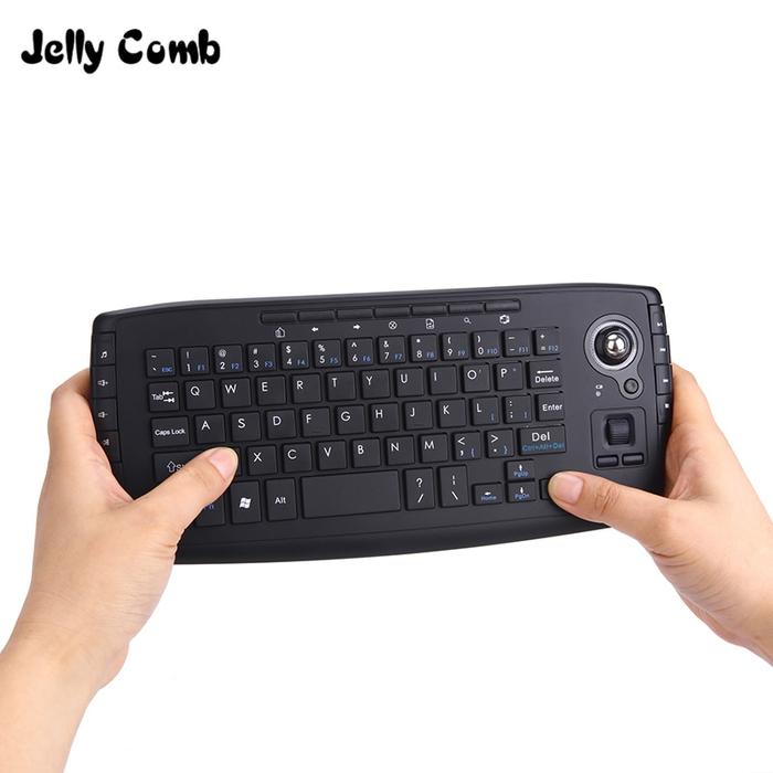 Jual Jelly Comb Trackball Wiress Keyboard With Trackball And - Kota ...