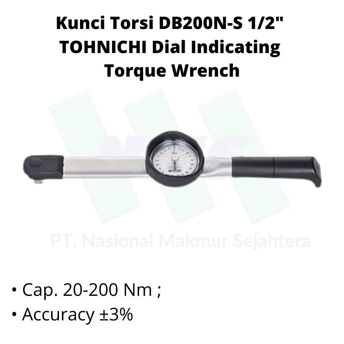 Jual Kunci Torsi DB200N-S 1/2" TOHNICHI Dial Indicating Torque Wrench ...