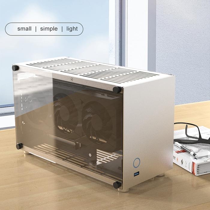 Jual Aluminum Mini Computer Cases Gaming Pc Chassis Mini Itx For - Kota ...