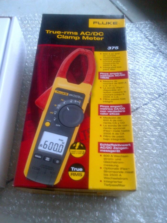 Jual tang ampere digital / digital clamp meter FLUKE 375 AC/DC TRUE RMS ...