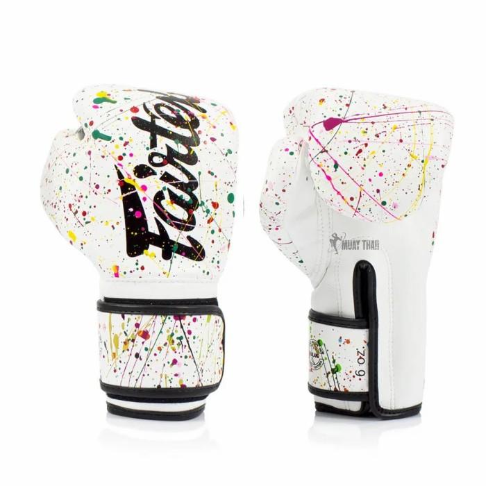 Promo Fairtex Muaythai Boxing Gloves BGV14 White Painter - 14 Cicil 0% ...