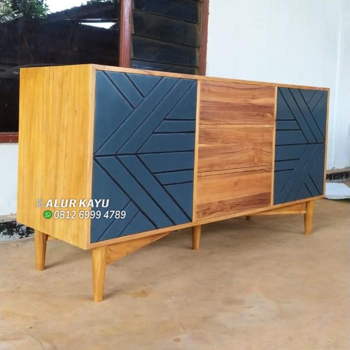 Jual Bufet Drawer Laci Pintu Warna Custom Request Bahan Kayu Jati ...