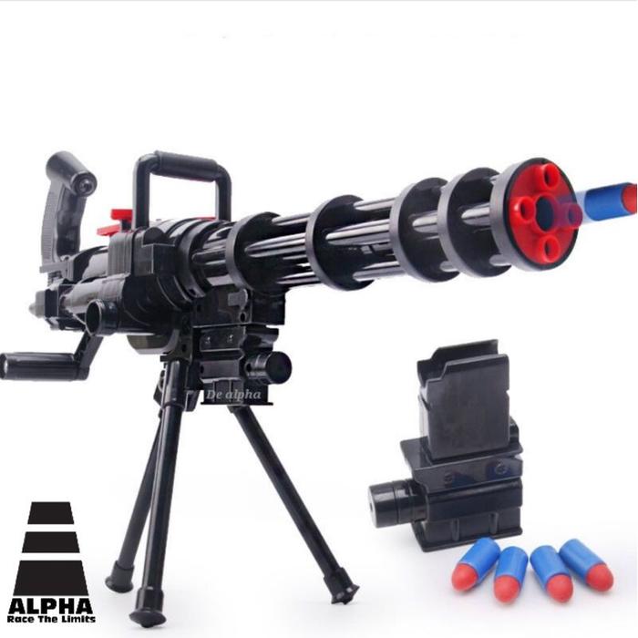 Jual MAINAN NERF PISTOL SENAPAN MINIGUN M134 SOFT BULLET KOKANG ...