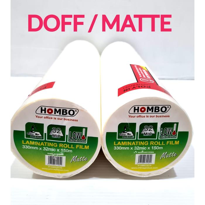 Jual Plastik Laminating Roll Doff Matte 330 Mm X 32 Micron X 150 M Di ...