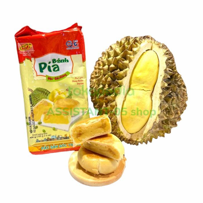 Jual pia durian vietnam banh asli kue pia durian dari buah durian asli ...