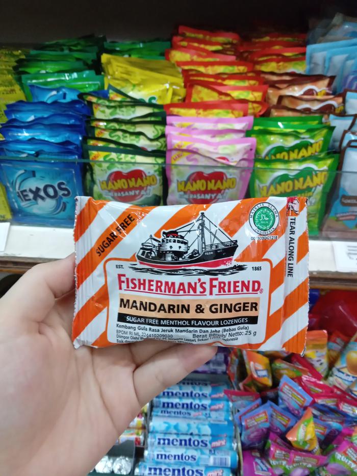 Jual FISHERMAN'S FRIEND MANDARIN & GINGER SUGAR FREE PERMEN LOZENGES 25 ...