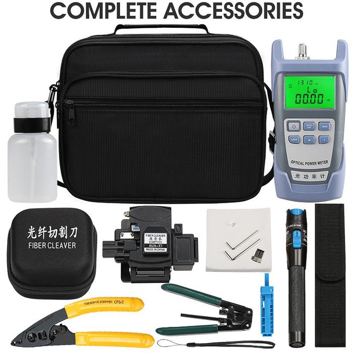 Jual Fiber tool kit Ftth Aua-X1 Set Peralatan Fiber Optik Power Meter ...