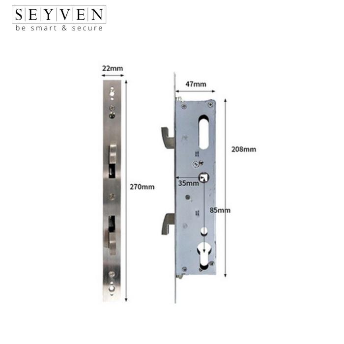 Jual MORTISE LOCKCASE 3585 LOCK BODY FOR SLIDING SLIM LOCK ALUMINIUM ...