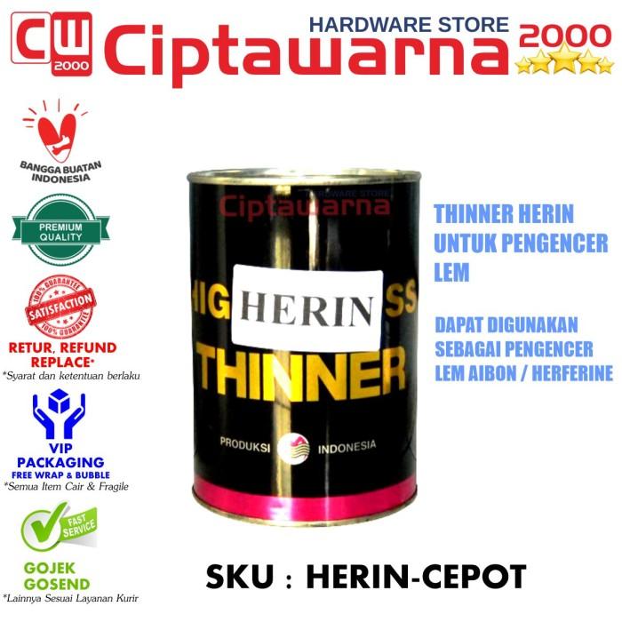 Jual Thinner Herin Cepot HG Thinner Pengencer Lem 1L - Kota Palembang - Toko Cat Cipta Warna ...