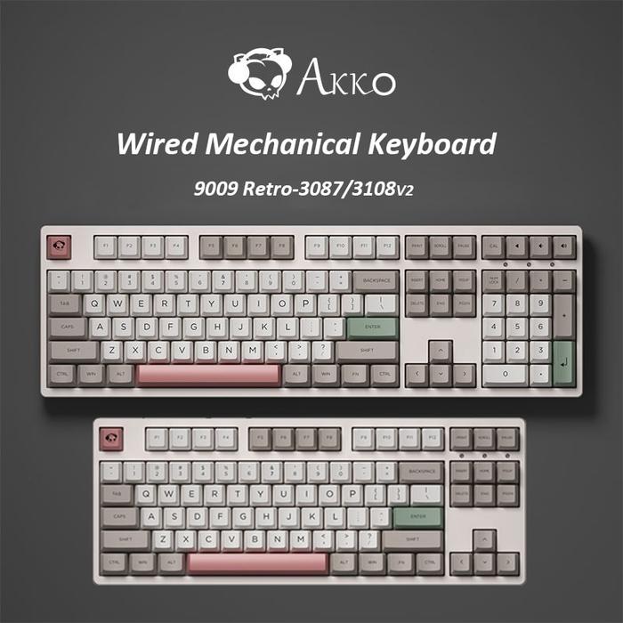 Jual Original Akko 9009 Retro Wired Mechanical Gaming Keyboard ...