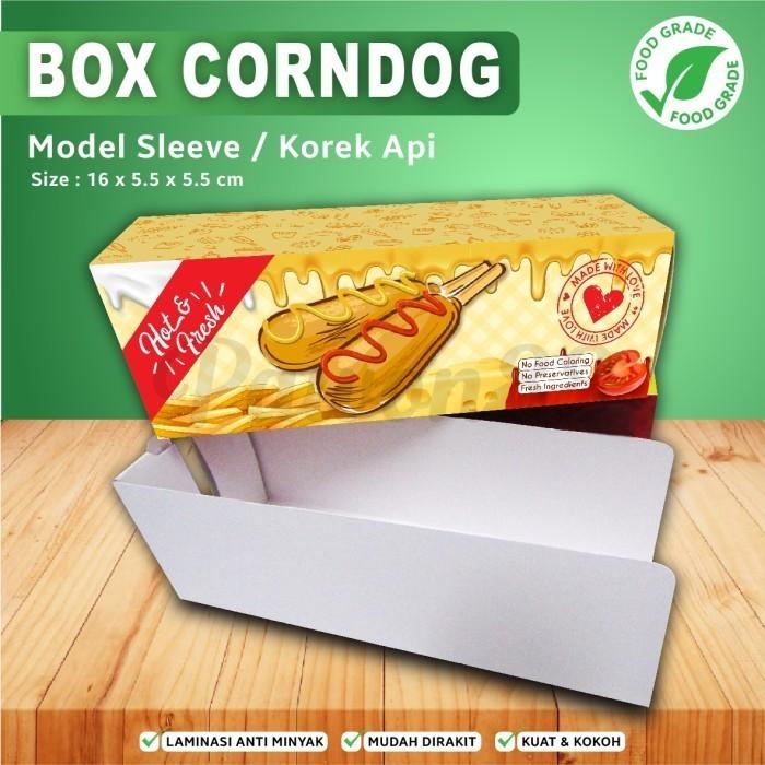 Jual Box Corn Dog - Kotak Corndog - HOT&FRESH - Korek Api - FC ...