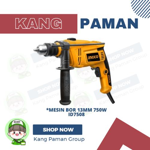 Jual Mesin Bor Tangan Beton Impact Drill 13mm 750W INGCO ID7508 ...