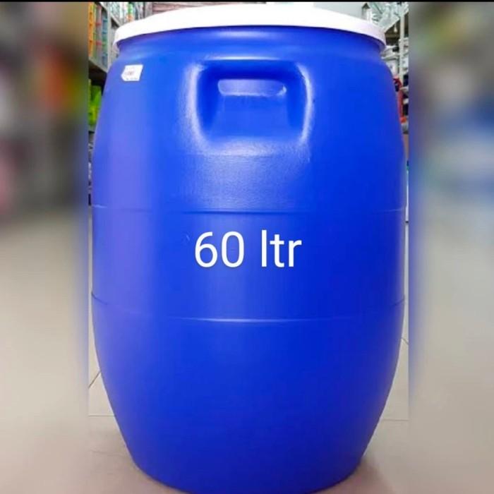 Jual Tong Air Biru + Tutup 60 90 120 150 Liter Green Leaf Tempat Sampah di Seller RATATA STORE ...
