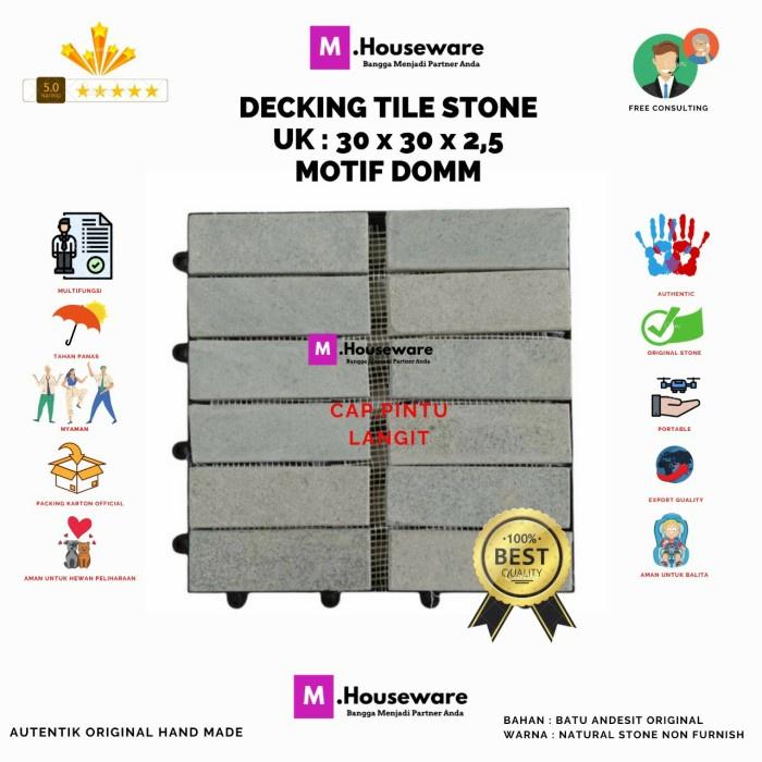 Jual Decking Stone Salur Dome Lantai Batu Alam Andesit deck batu ...