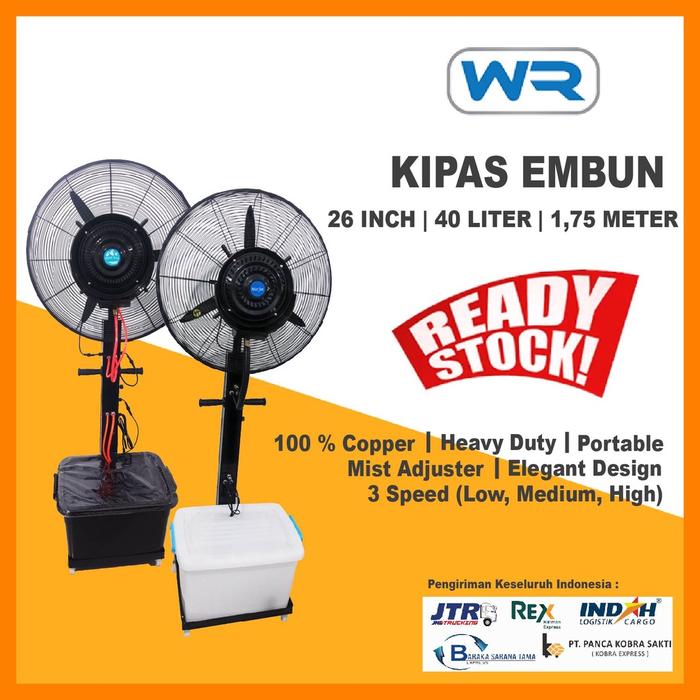 Jual Kipas Angin Air Embun Kabut 26inch , 40 Liter , Tinggi 1.75meter ...