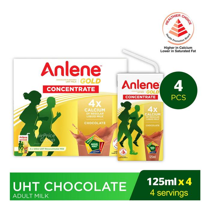 Jual Anlene Gold Concentrate UHT Milk - Chocolate 4 x 125ml - Kota ...