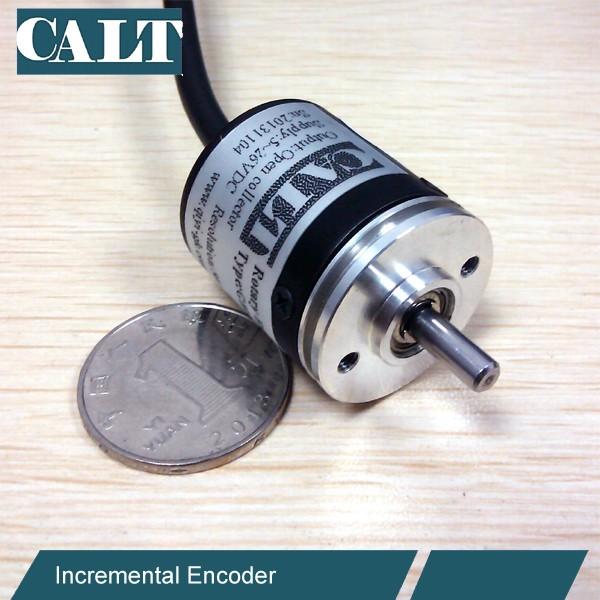 Jual Micro 30mm miniature rotary encoder 4mm shaft 100 impulse NPN A B ...