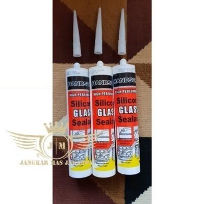 Jual HANDSOM LEM Silicone Sealent Kaca Acetic Silen White, Black, Clear ...