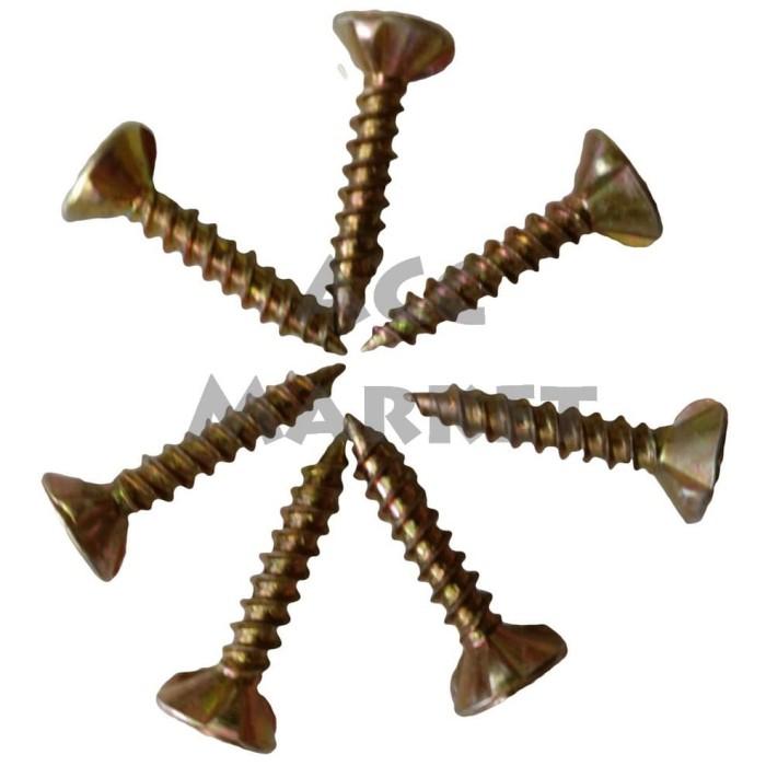 Jual Sekrup GRC 100 Pcs 6 Mm x 3/4 Inch Skrup Secrup Screws Scrup - Kab ...