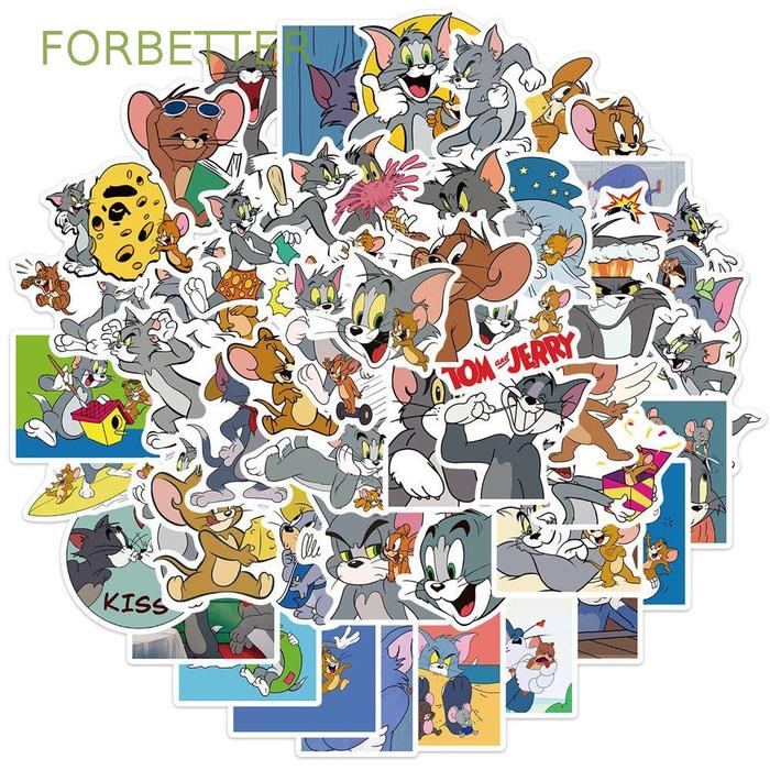 Jual 50 Pcs Stiker Label Graffiti Desain Kartun Mini Tom & Jerry Untuk ...