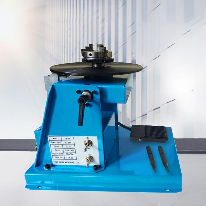 Jual 80mm Chuck + HD-10 Mini Welding Positioner Turntable 3 Jaw Lathe ...