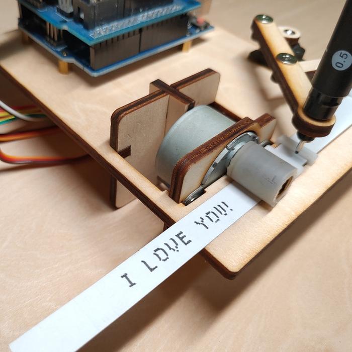 Jual Mini Telegraph Arduino Writing Robot With Stepper Motor Open