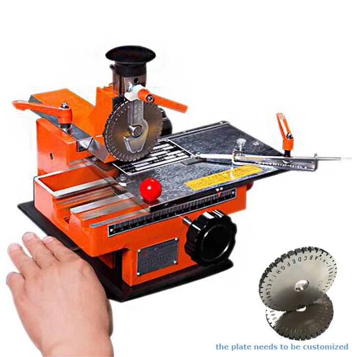 Jual Semi Automatic Metal Name Plate Engraving Machines Nameplate ...