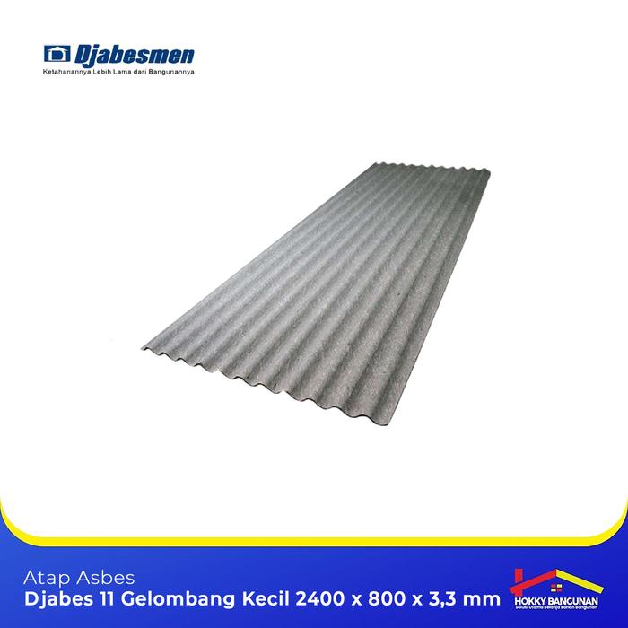 Jual Djabes 11 Atap Asbes Gelombang Kecil 2400 x 800 x 3,3 mm - Kota ...
