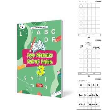 Jual Buku Ayo Menulis Huruf Latin Jilid 1 2 3 4 5 6 Attuqa Belajar ...