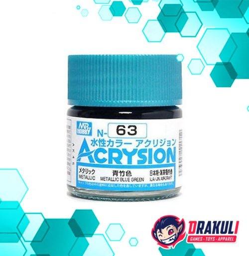 Jual Mr. Hobby Acrysion Model Kit Paint – Metallic Blue Green N63 - Jakarta Selatan - Drakuli HQ ...