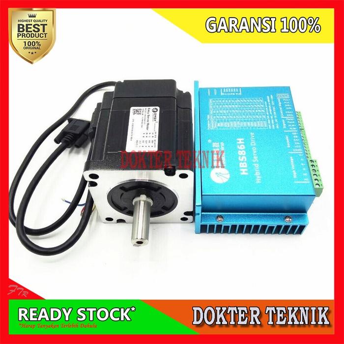 Jual HBS86H+86HSM45-E1 Leadshine Hybrid Servo Closed Loop Stepping ...